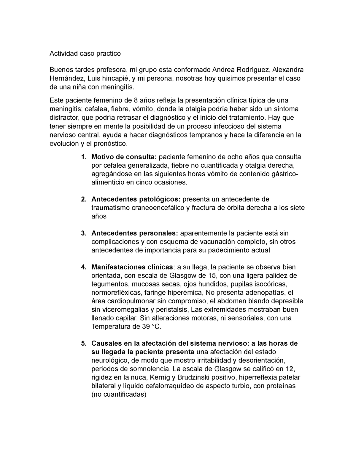 Actividad Caso Practico Actividad Caso Practico Buenos Tardes