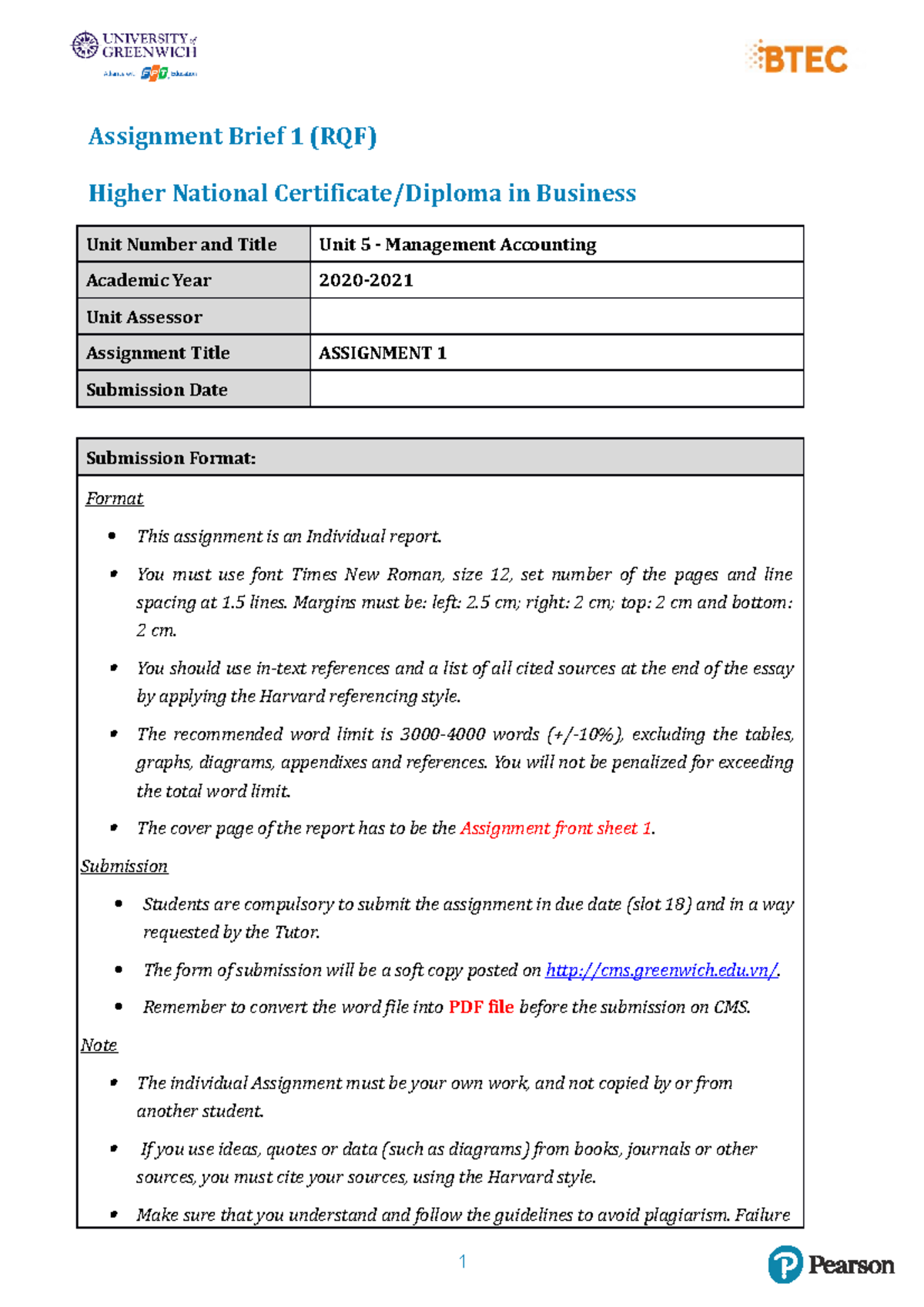 489 Assignment 1 Brief Fall2020 Assignment Brief 1 Rqf Higher