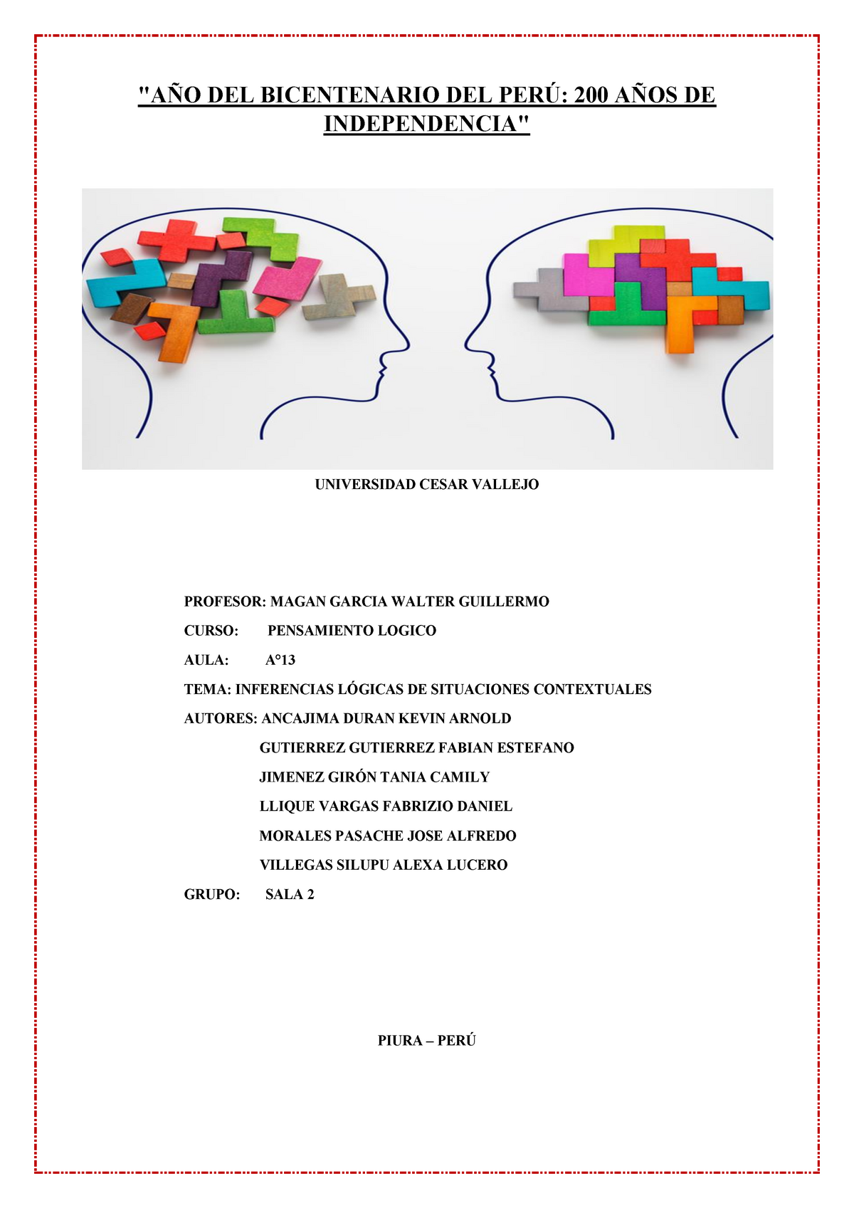 Inferencias Lógicas De Situaciones Contextuales En Actividad 4