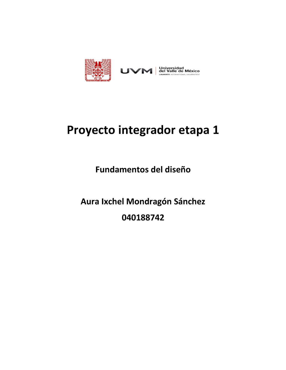 Proyecto Integrador Etapa 1 Fundamentos Proyecto Integrador Etapa 1