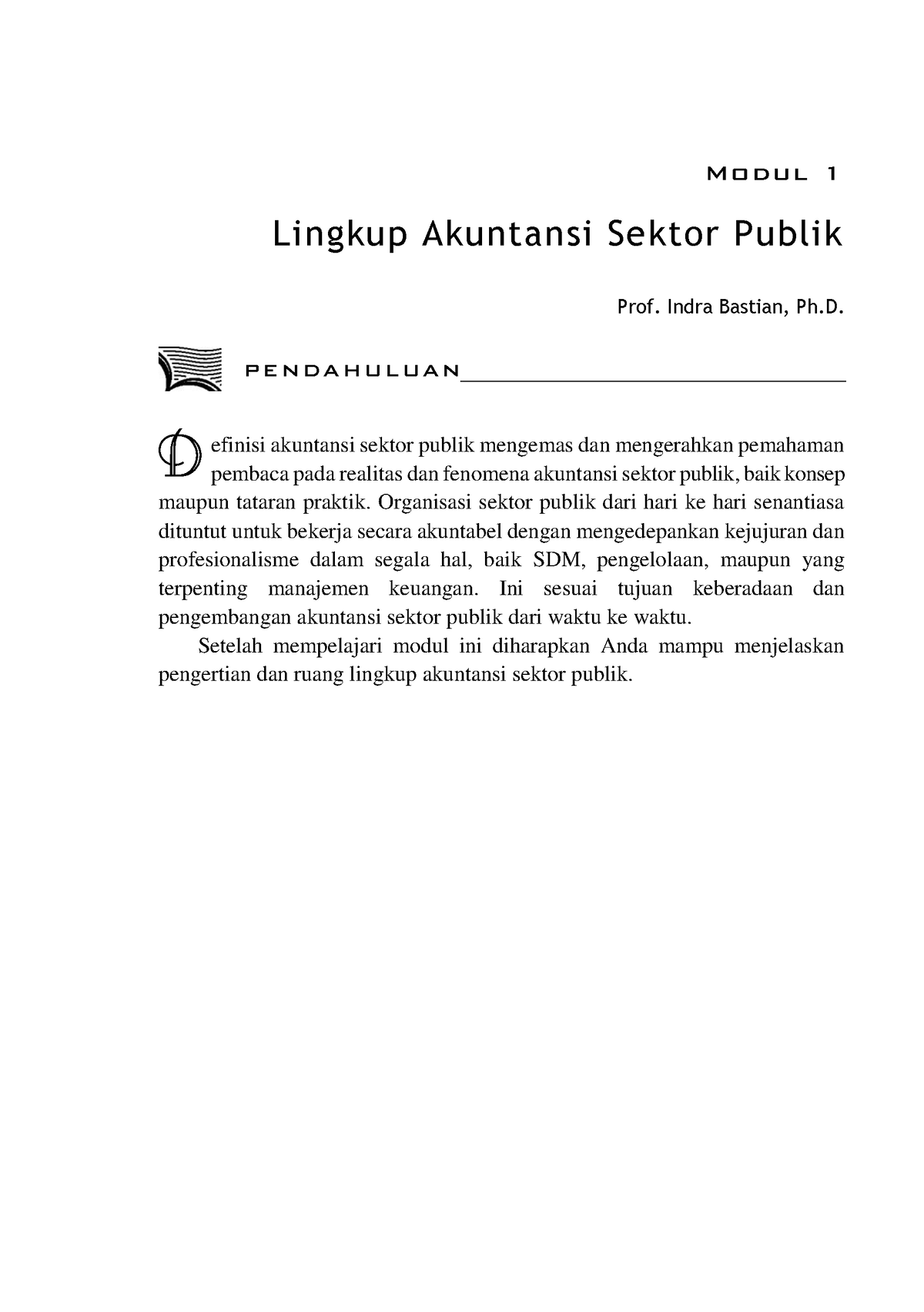 Eksi4207 M1 Akuntansi Sektor Publik Modul 1 Lingkup Akuntansi