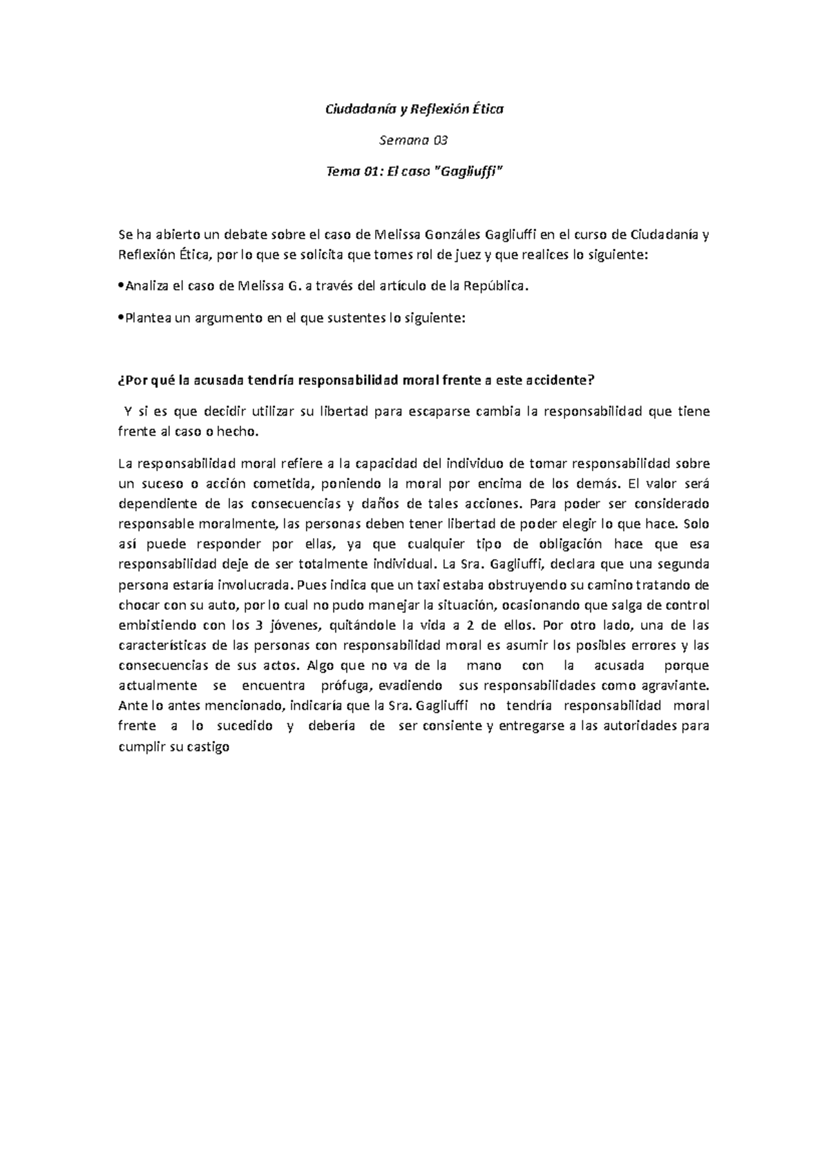 Semana 03 Ciudadanía Y Reflexión Ética Semana 03 Tema 01 El Caso