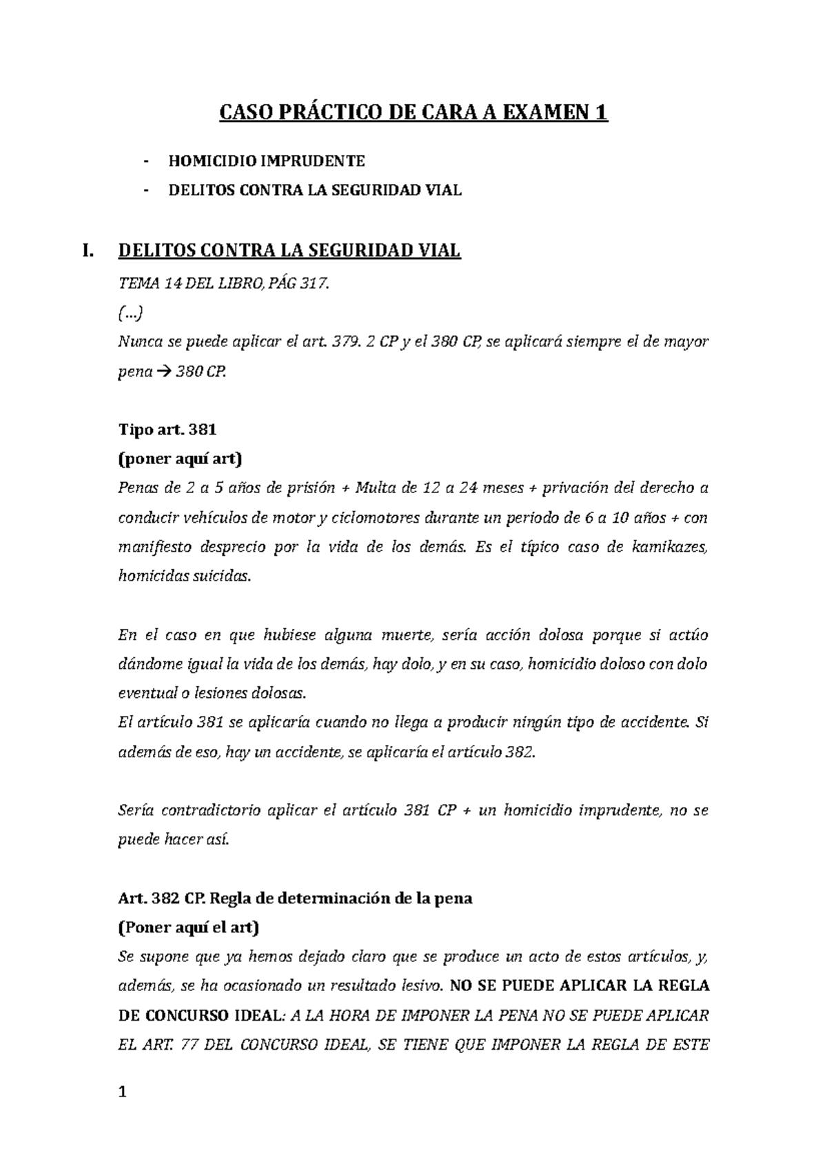 Caso PrÁctico De Cara A Examen Caso PrÁctico De Cara A Examen 1 I