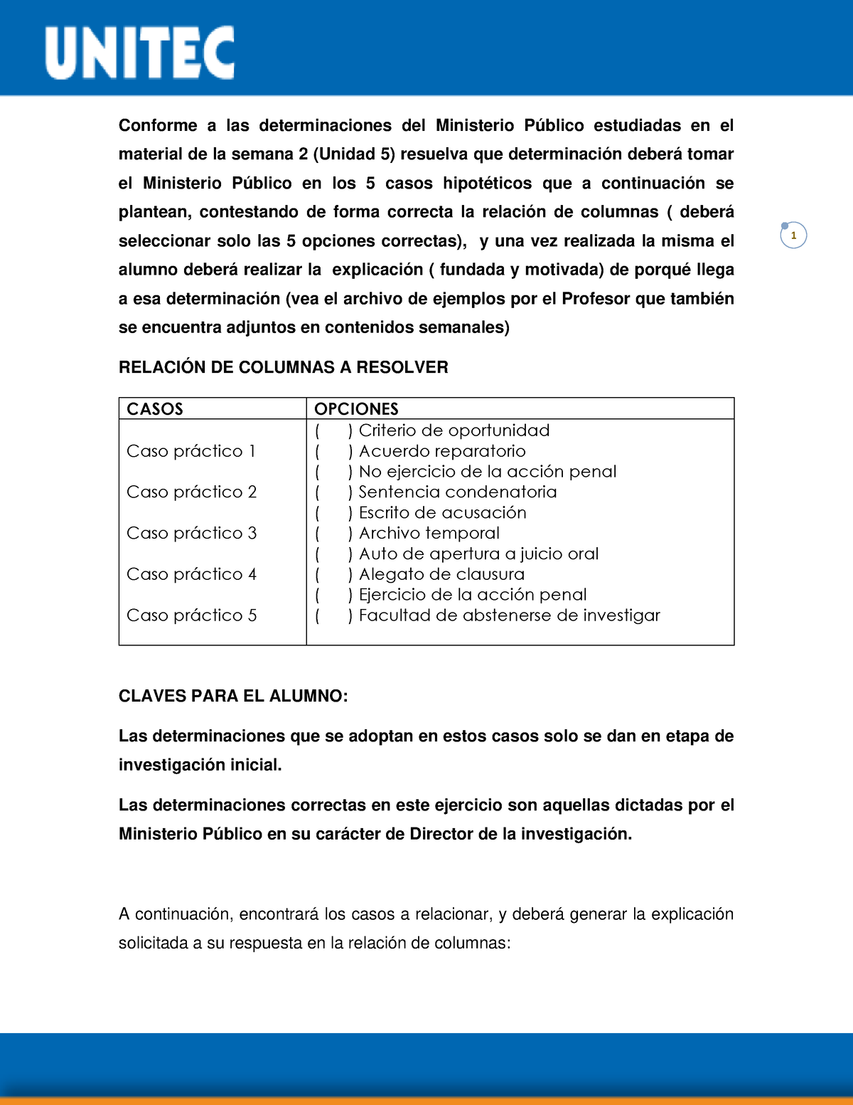 Casos Practicos Para Resolución De Entregable 1 1 Conforme A Las