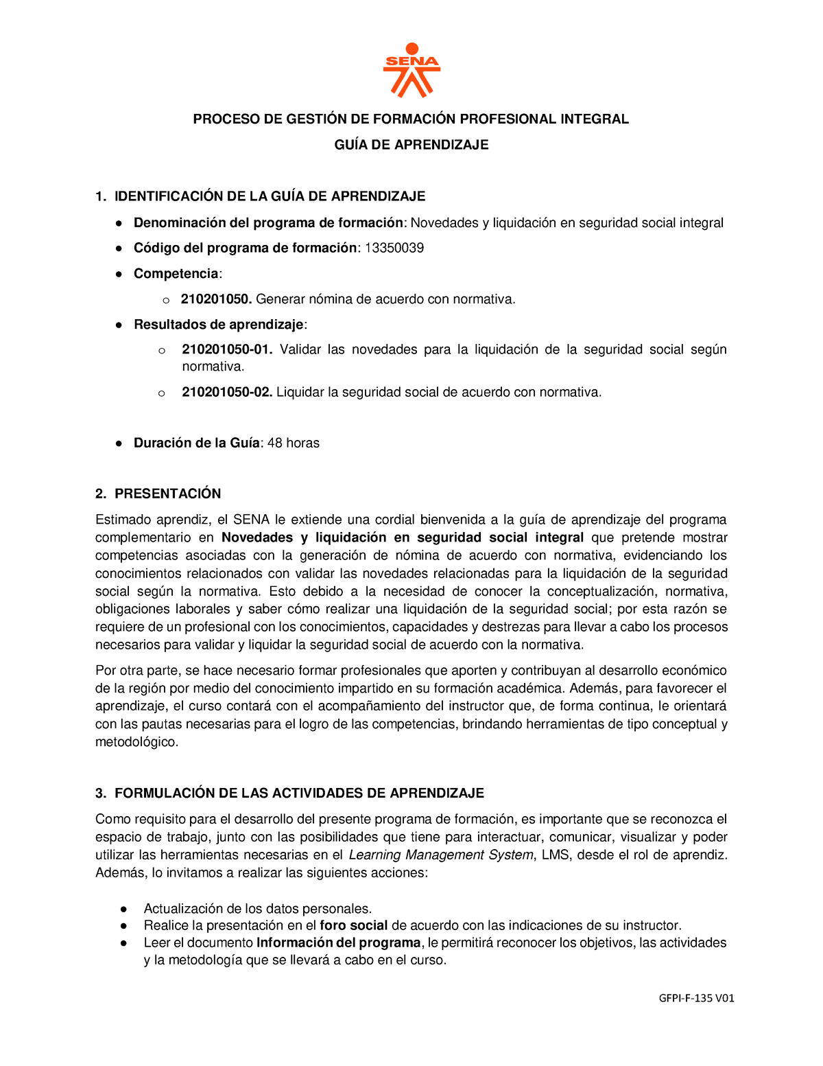 Guia Aprendizaje 3 Sena Proceso De GestiÓn De FormaciÓn Profesional