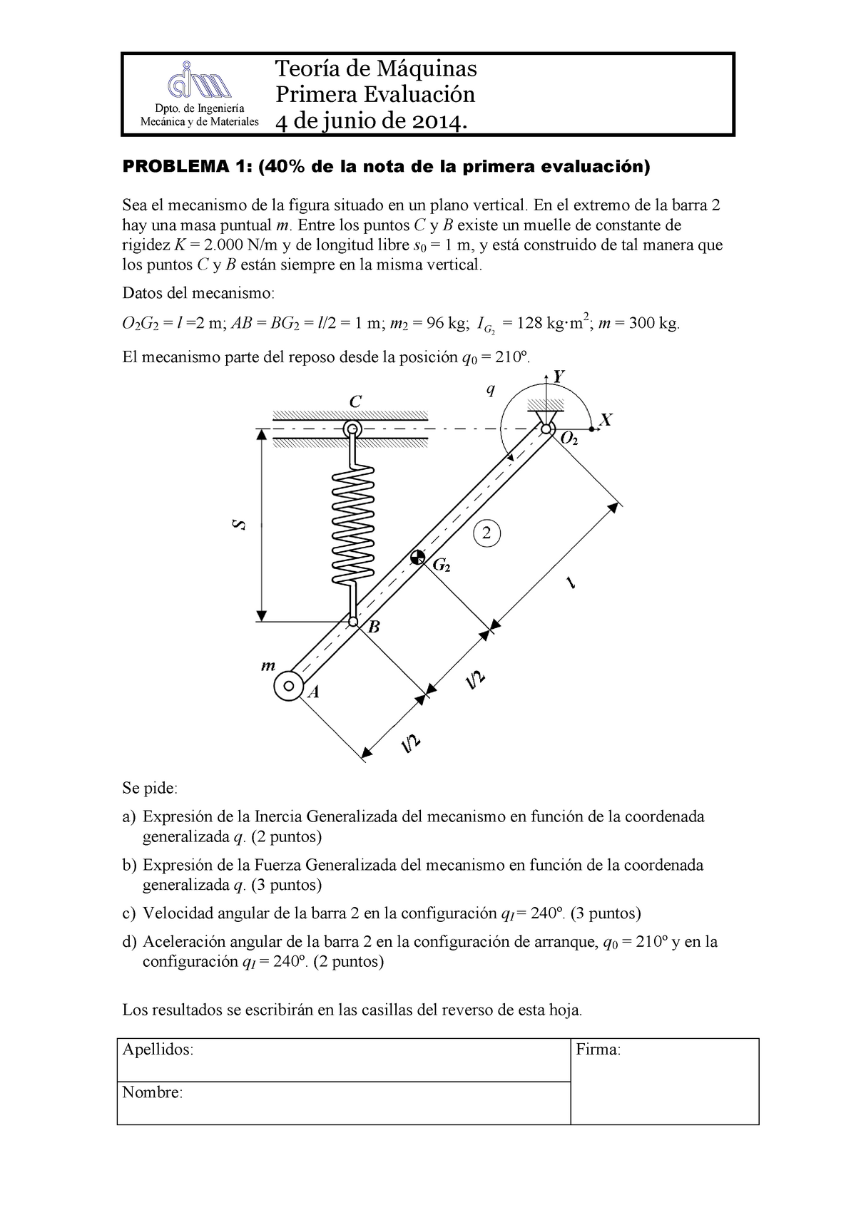 Exámen 4 Junio 2014 Preguntas Y Respuestas Dpto De Ingeniería