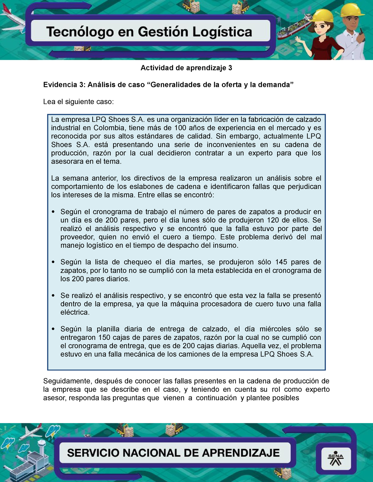 Estudio Del Caso Evidencia 3 Actividad De Aprendizaje 3 Evidencia 3