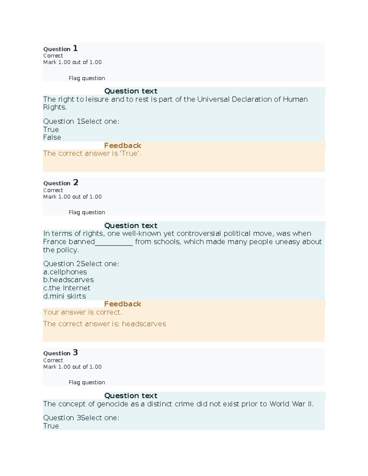 Self Quiz Unit 3 Globalization Pols 1503 Self Quiz Unit 3