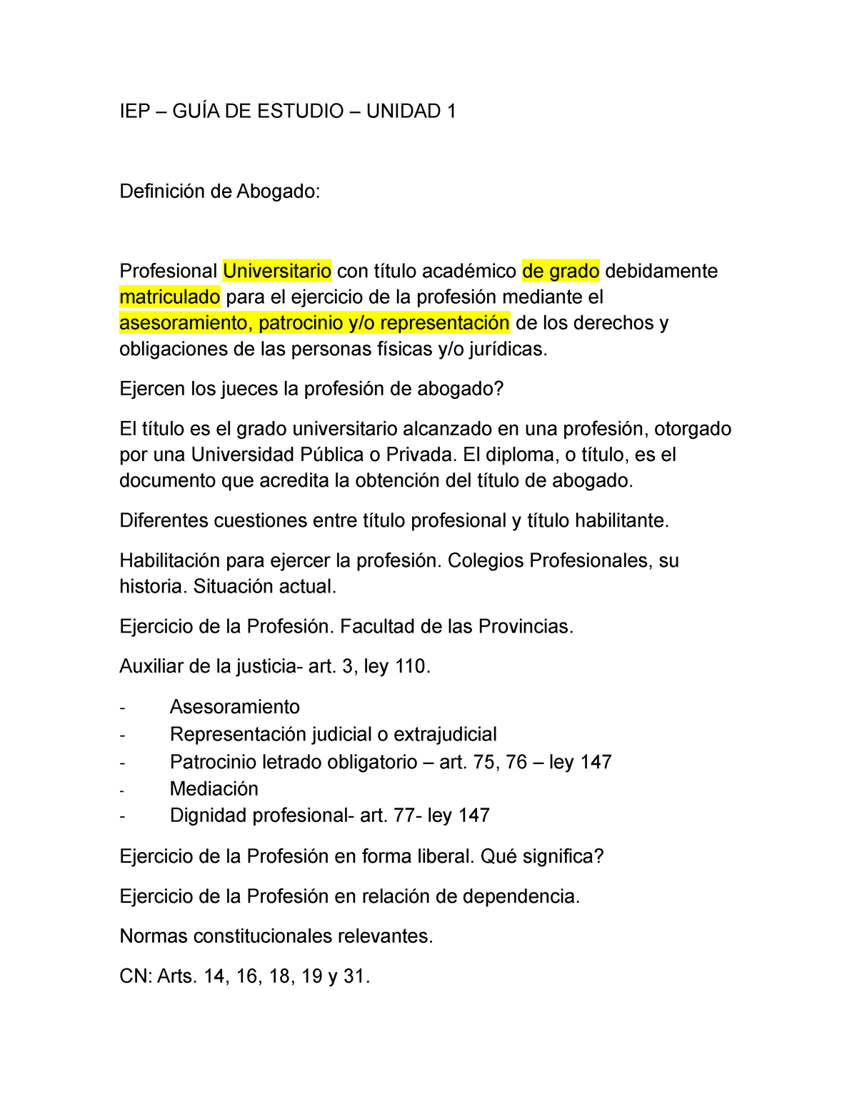 Iep Unidad 1 GuÍa Hjgdc Iep GuÍa De Estudio Unidad 1 Definición