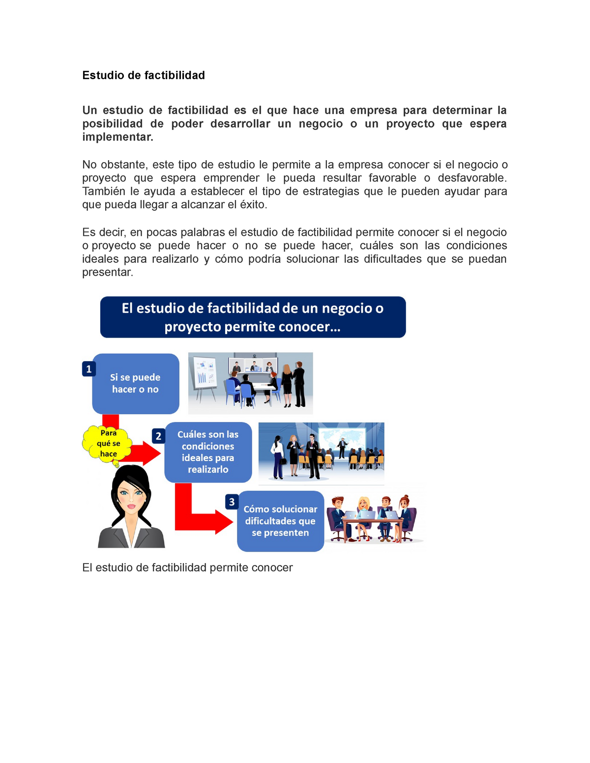 Estudio De Factibilidad Estudio De Factibilidad Un Estudio De