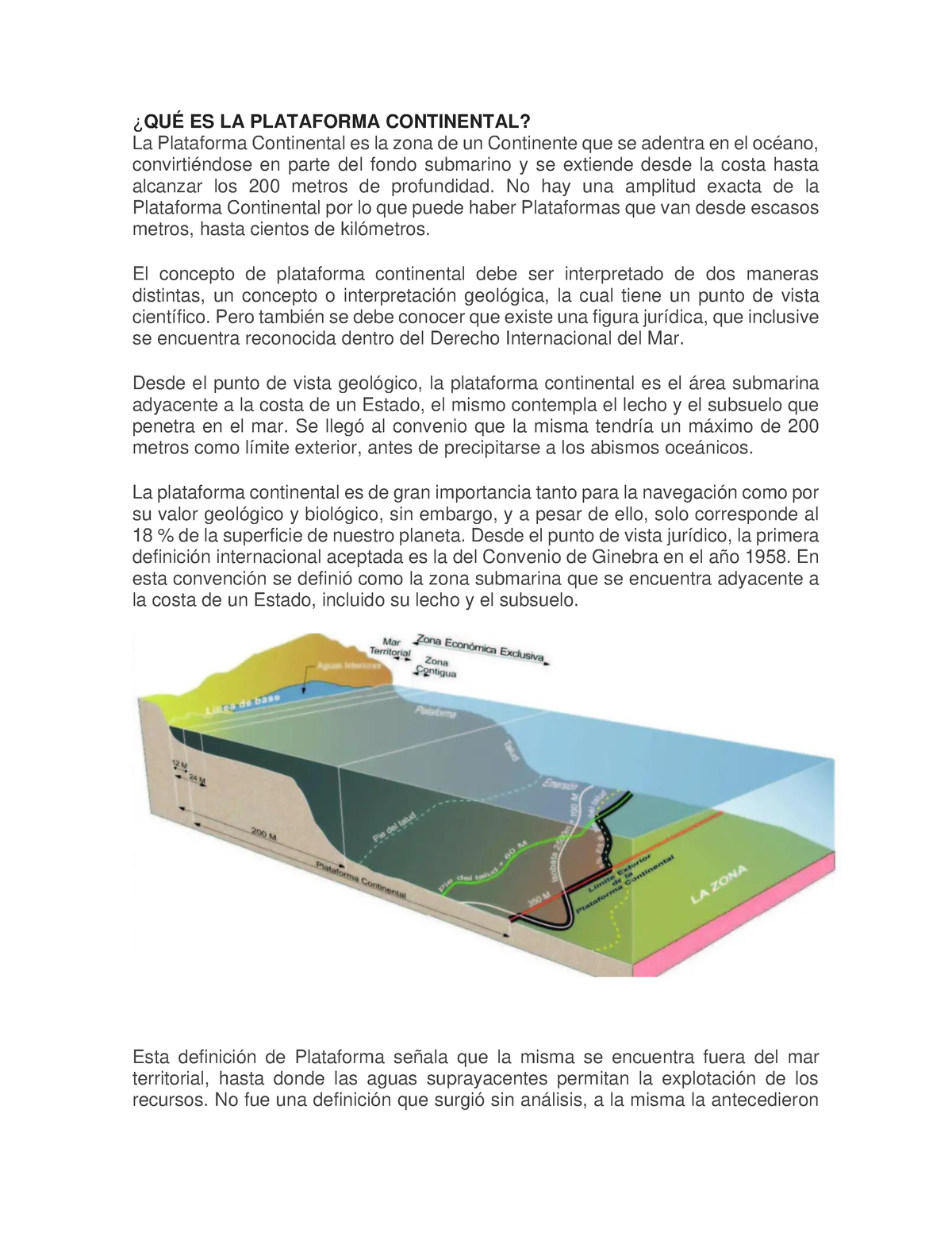 QuÉ Es La Plataforma Continental ¿quÉ Es La Plataforma Continental