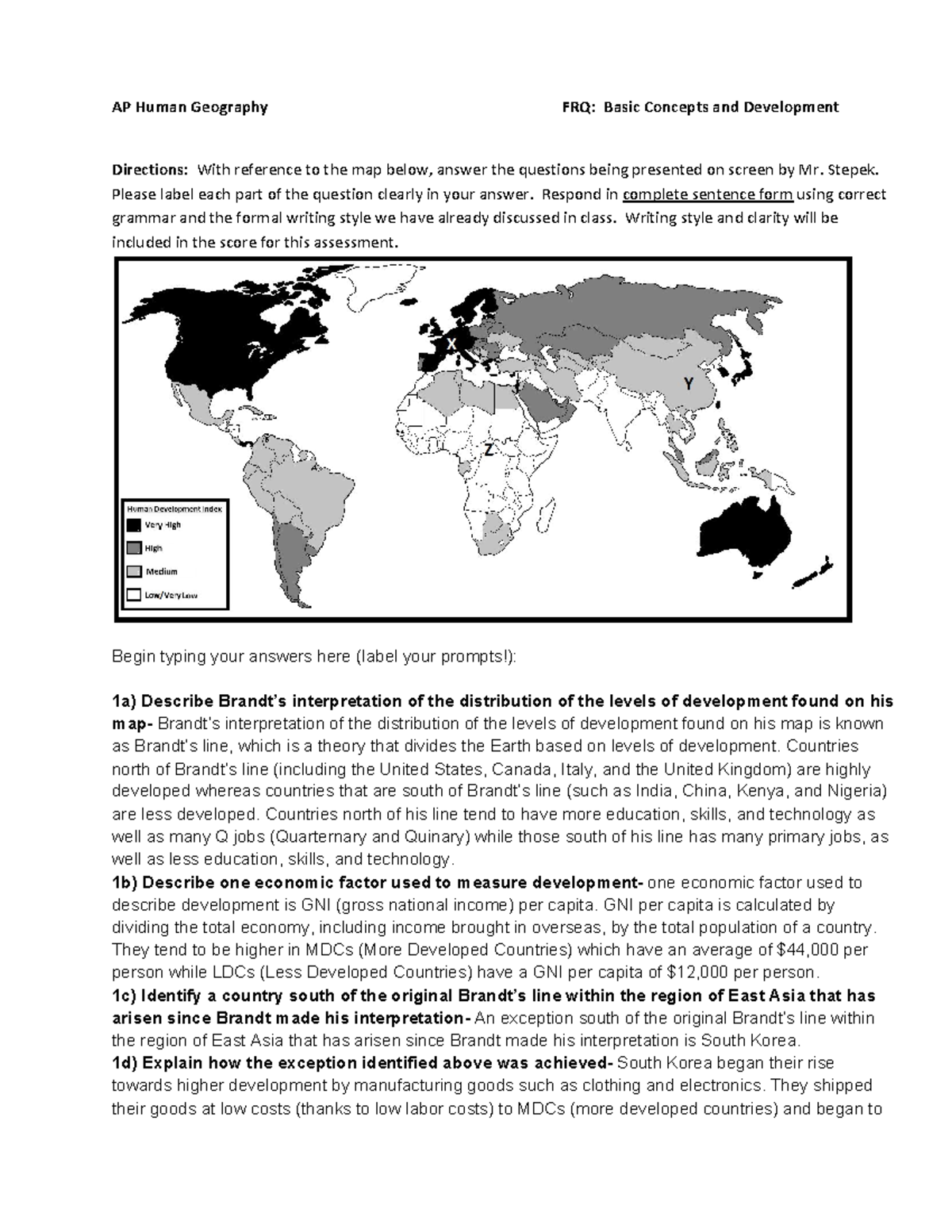 Ap Human Geography 2024 Exam Frqs Answer Key Ethyl Janessa