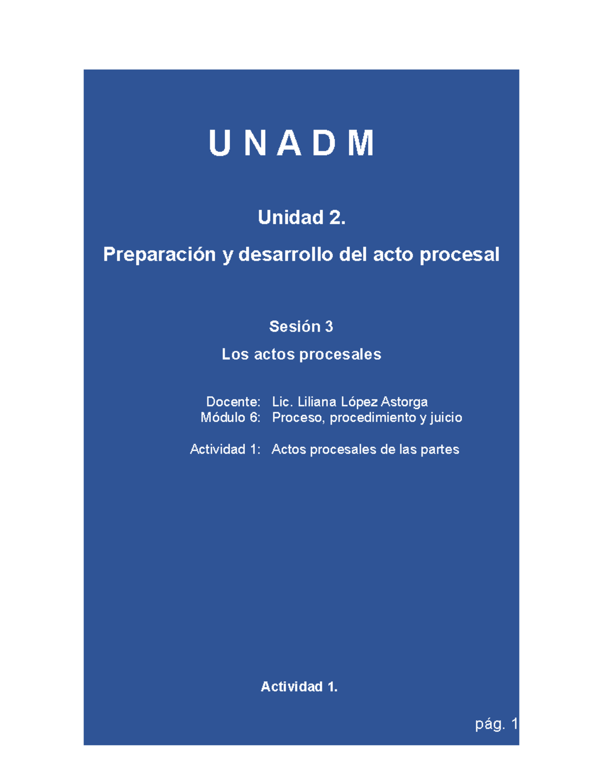 M6 U1 S3 A1 Rocm Apuntes Para El Modulo 6 De La Unadm U N A D M