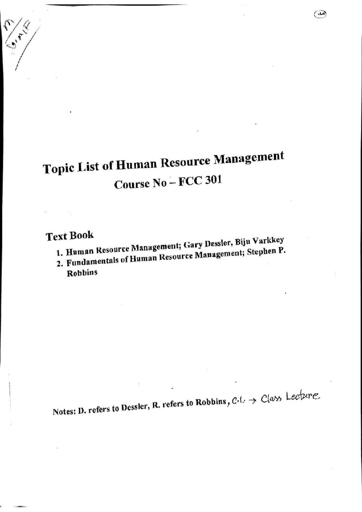 Hrm Hrm Notes Human Resource Management Studocu