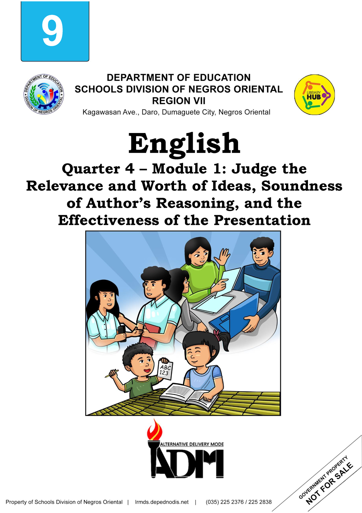 English 9 Quarter 4 For Student Copy 9 English Quarter 4 Module 1