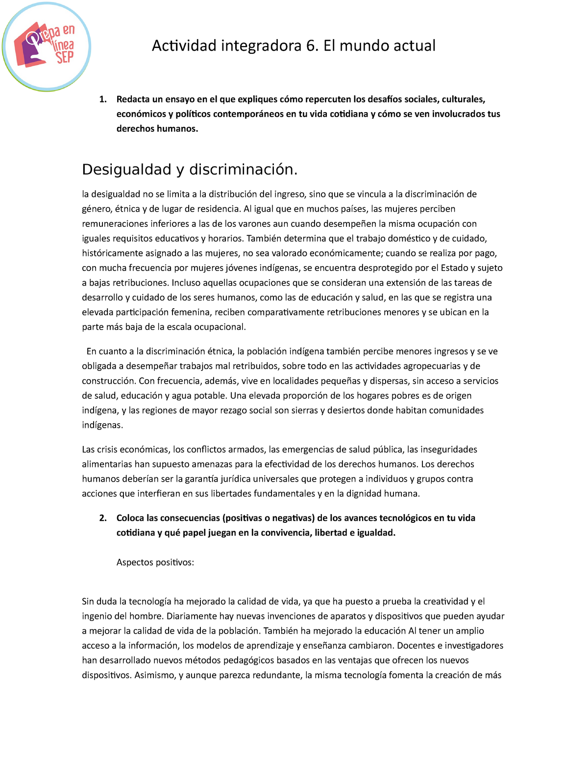 Modulo 12 Semana 3 Actividad Integradora 6 Find And D