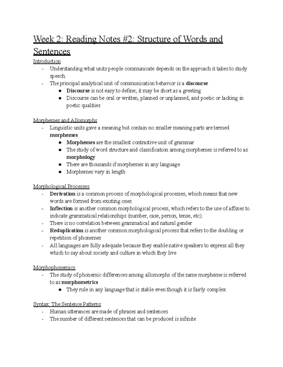 Ling15 Week 2 Reading Notes 2 Week 2 Reading Notes 2 Structure