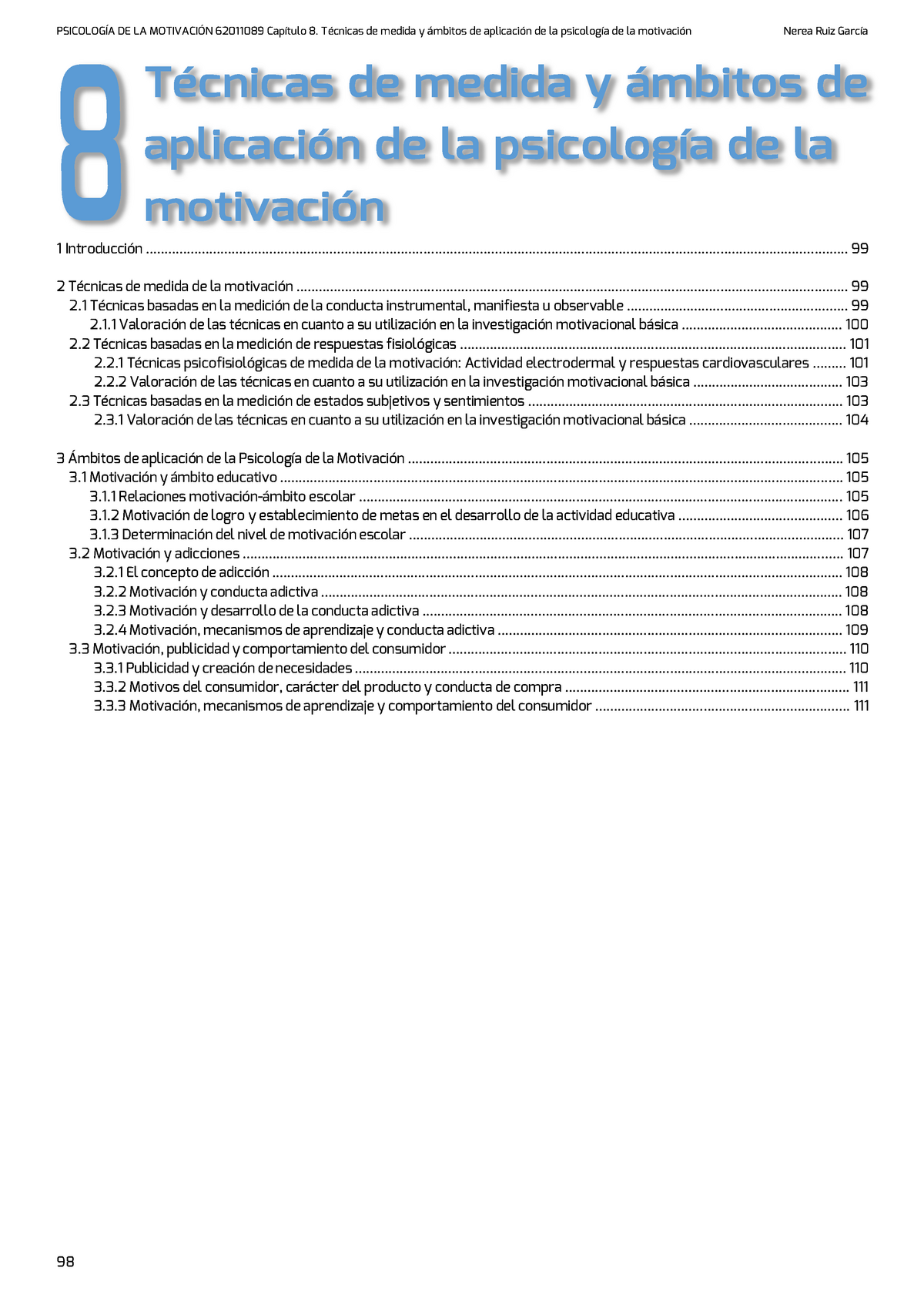 Tema 8 Psicología De La Motivación Uned 62011089 PsicologÍa De La