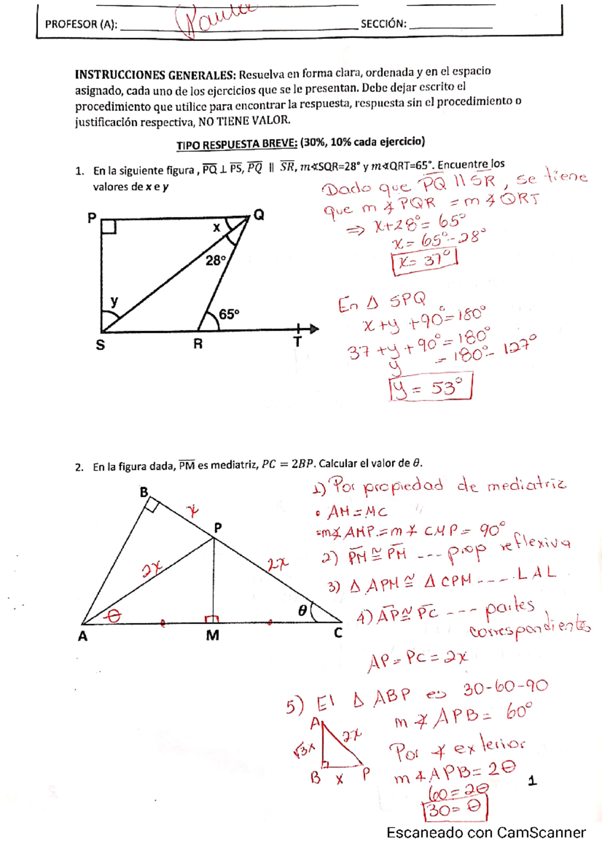 Pauta Mm111 Primer Parcial Geometría Y Trigonometría Studocu