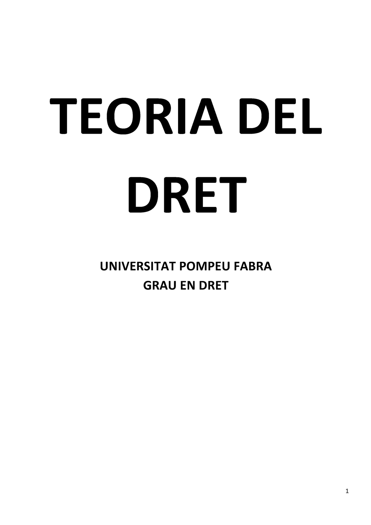 Temes 1 4 Teoria Del Dret Cat Teoria Del Dret Universitat Pompeu