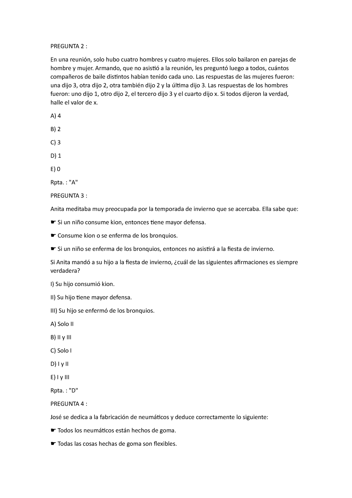 Solucionario Pre San Marcos Semana 1 2023 Ii 2024 AdmisiÓn Universidad