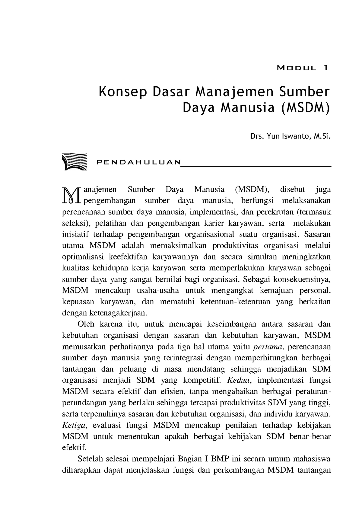 Ekma4214 M1 Modul Exampel Document Modul 1 Konsep Dasar Manajemen