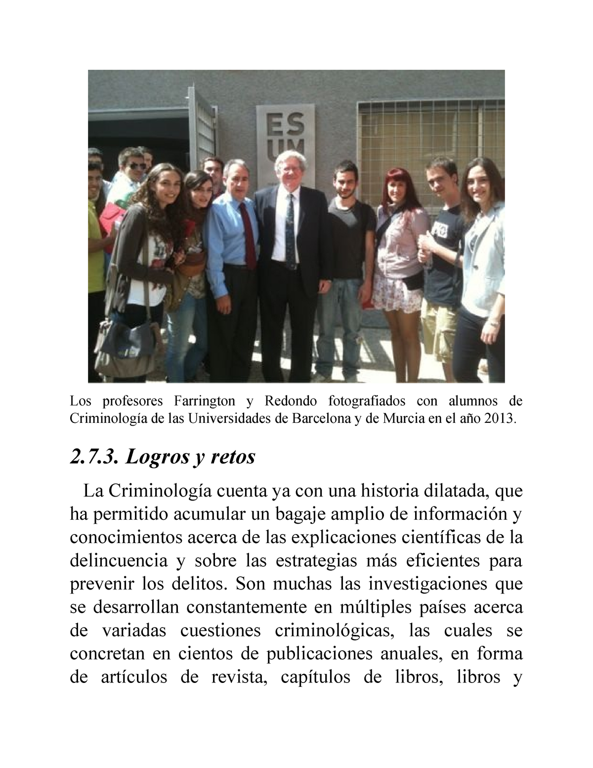 Manual Principios De La Criminología 18 Los Profesores Farrington Y