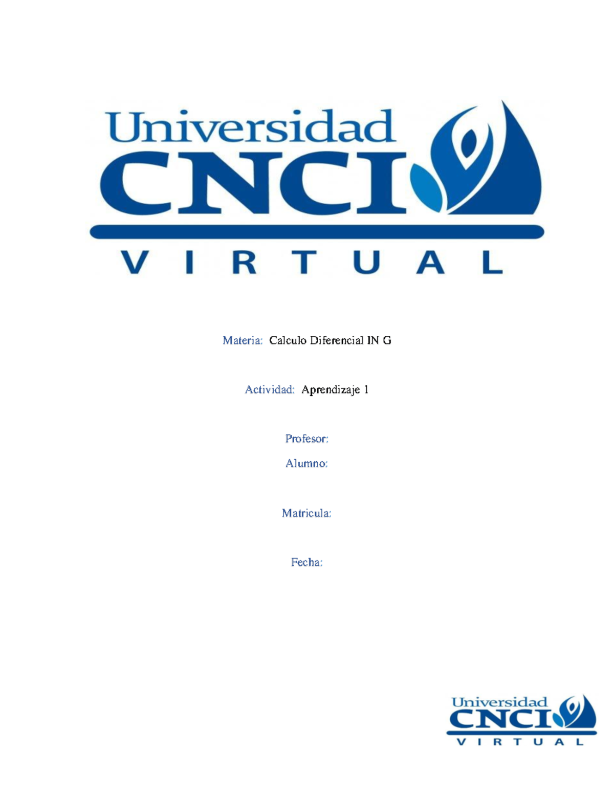 Calculo Diferencial Aprendisaje Semana 1 Universidad Cnci Virtual 2021