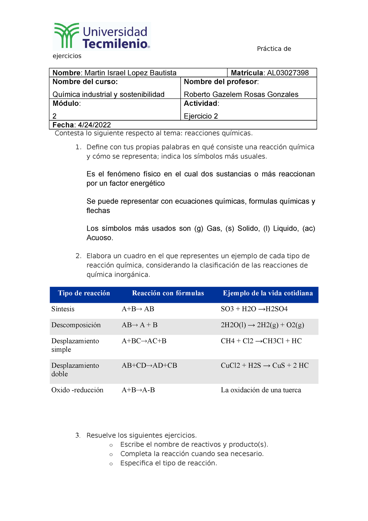 Actividad 1 Control Estadistico De Calidad Ejercicios Nombre Martin