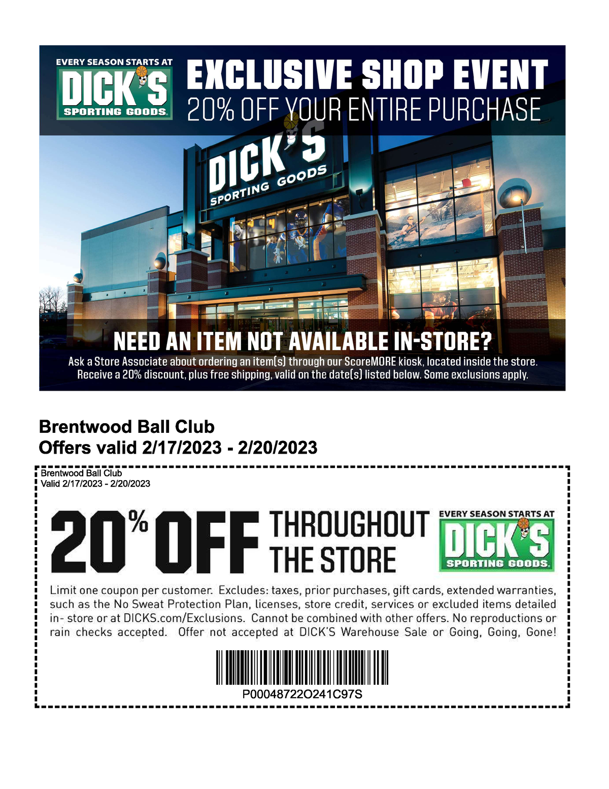 Dicks Sporting Goods 20 Percent Coupon Phed 2710 Studocu