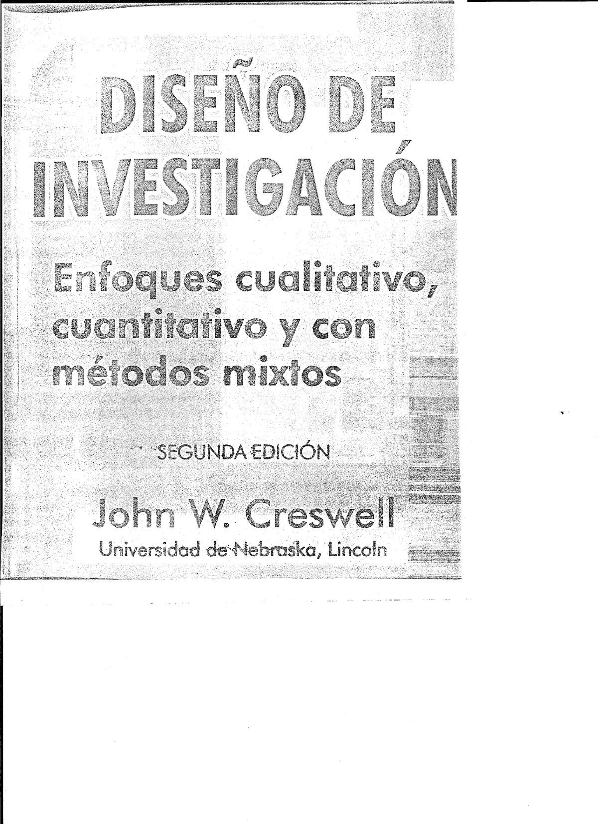 Creswell Enfoques Cuantitativo Cualitativo Y Mixto Metodologia De La