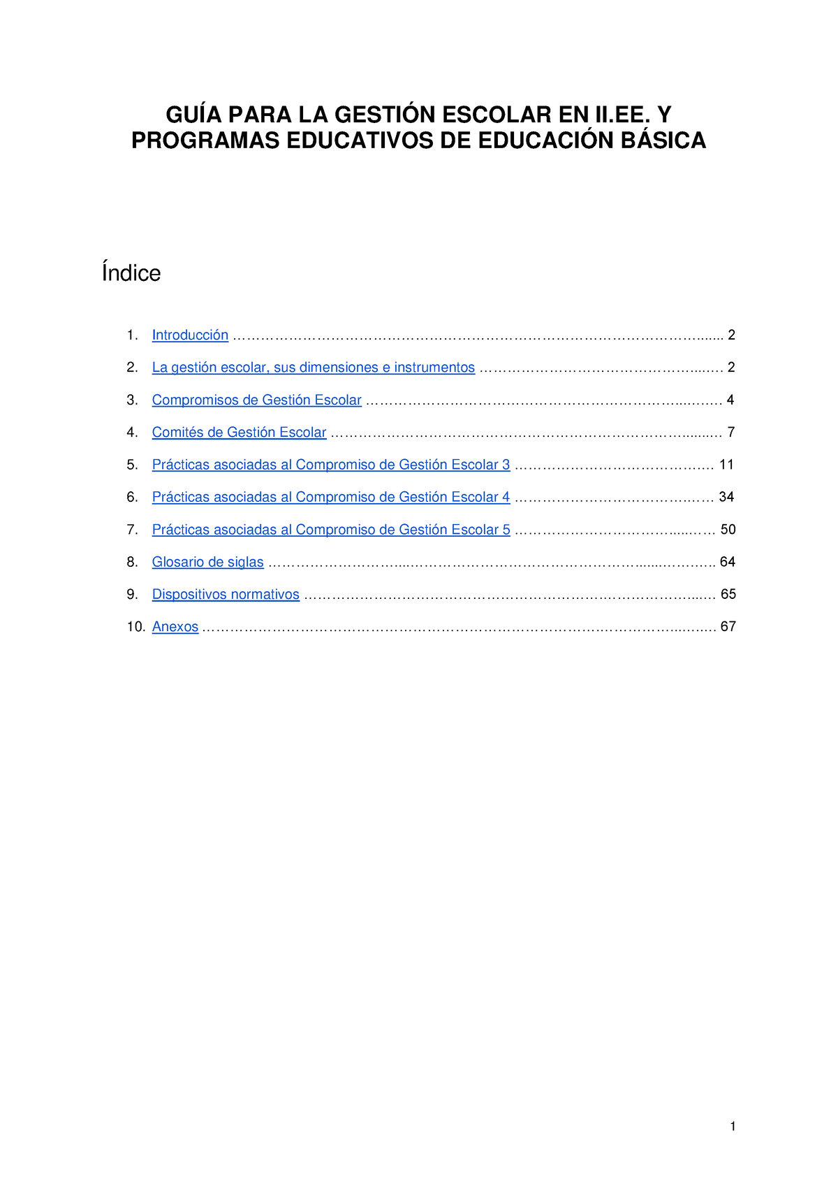 Guia Para La Gestion Escolar En Iiee GuÍa Para La GestiÓn Escolar En