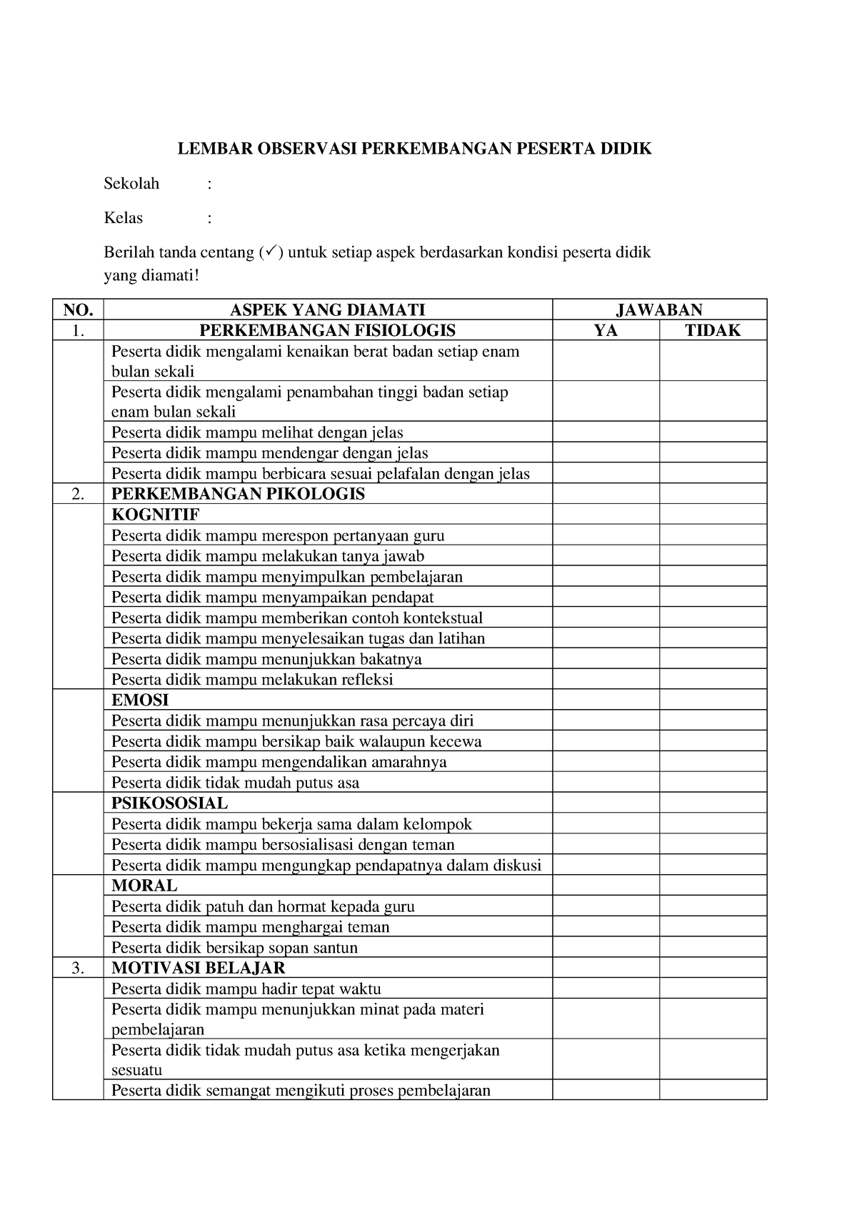 01023 T2 7 Koneksi Antar Materi Muhammad Hidayat Lembar Observasi