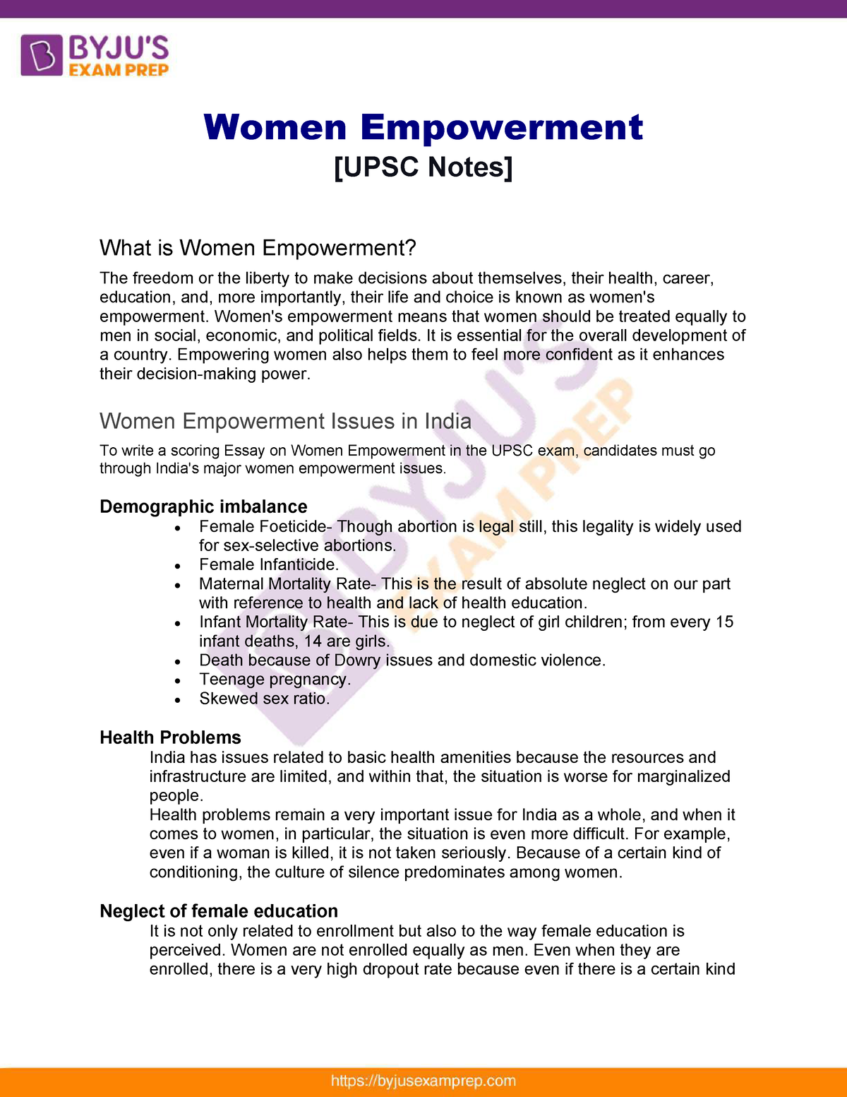 Women Empowerment Upsc Notes 98 Women Empowerment Upsc Notes What