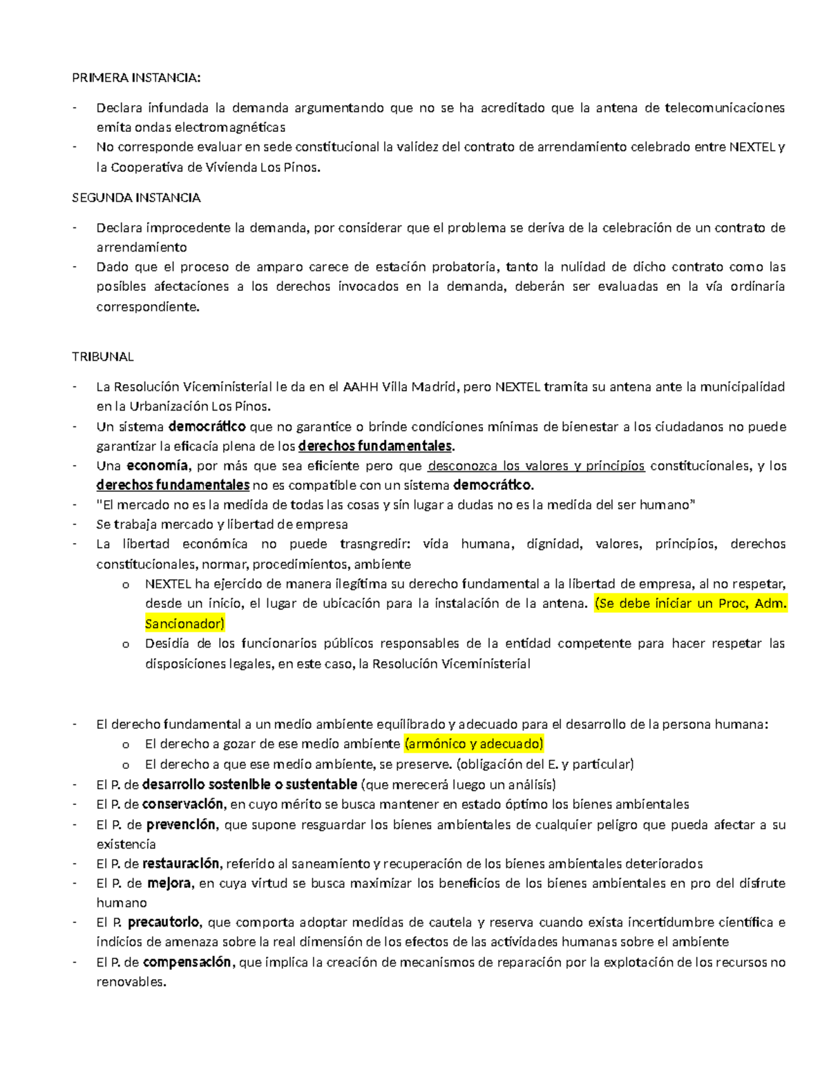 Primera Instancia Apuntes De Clase Primera Instancia Declara