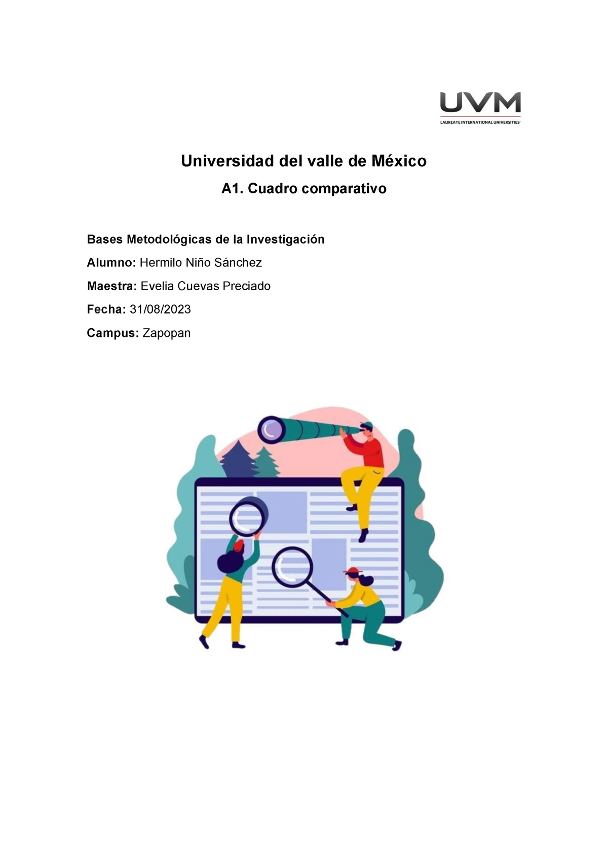 Actividad 1 Cuadro Comparativo Universidad Del Valle De México A1