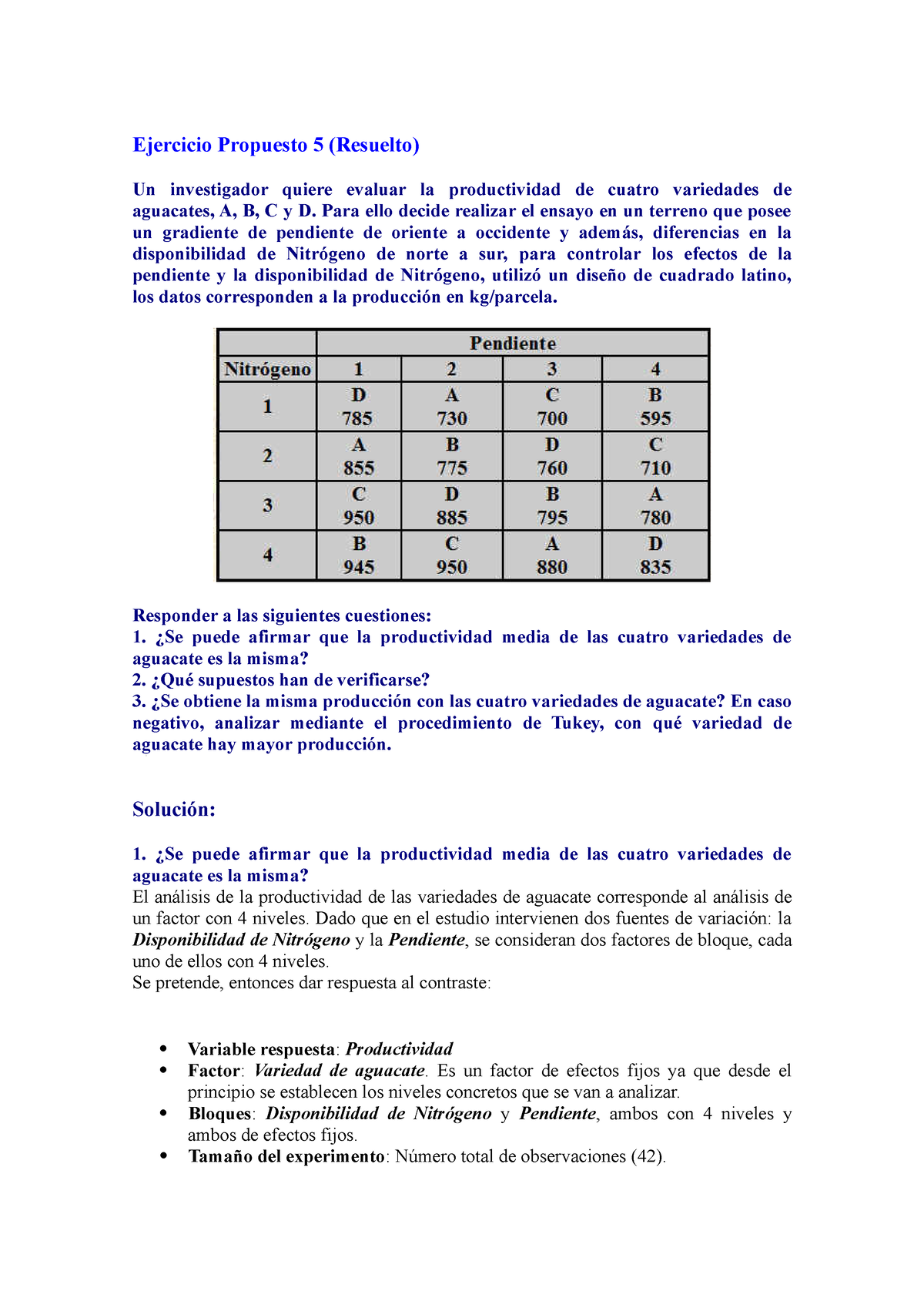 Ejercicio Propuesto Resuelto Ejercicio Propuesto Resuelto Un