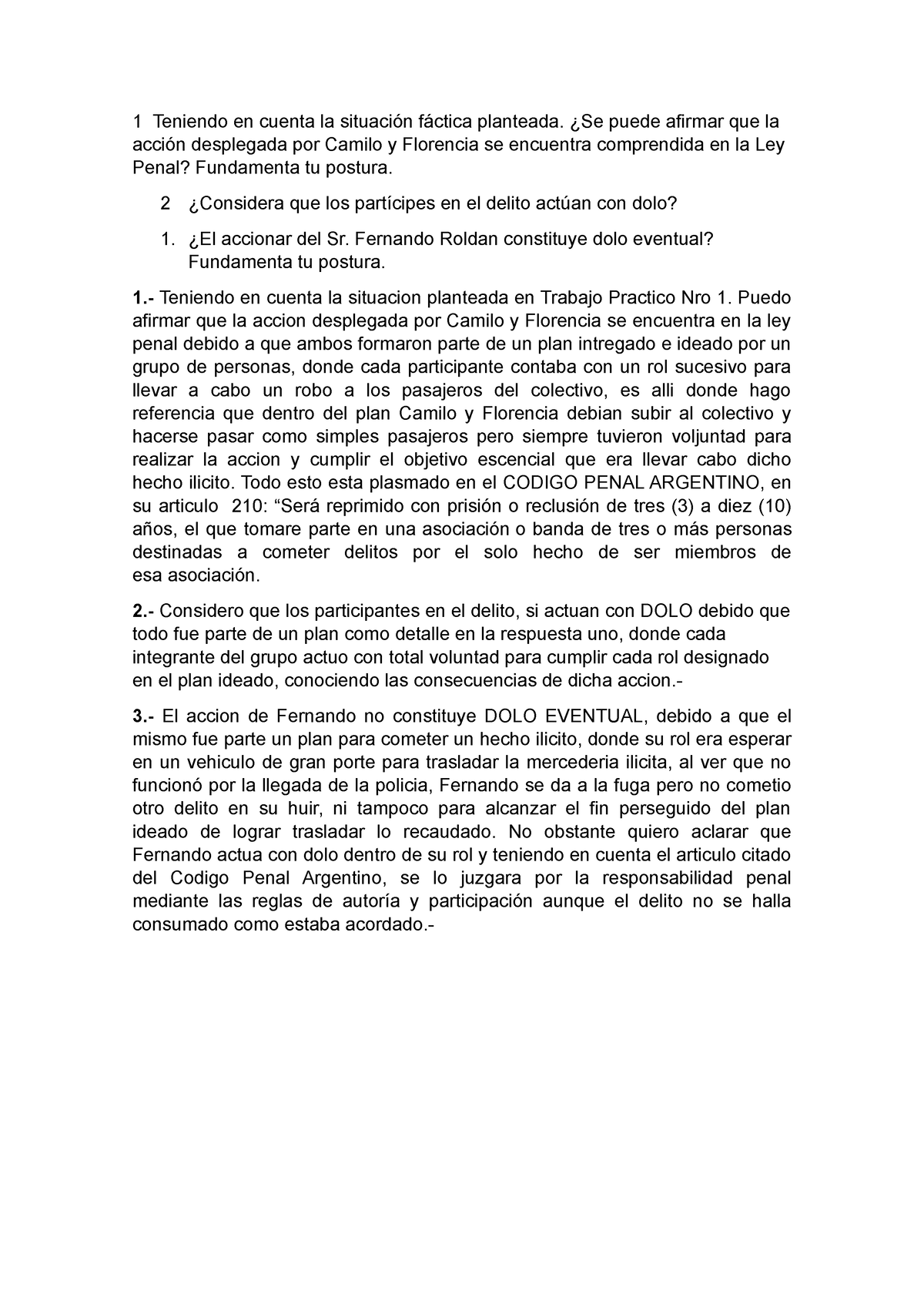 Tp 2 Penal Osoasasmsx 1 Teniendo En Cuenta La Situación Fáctica