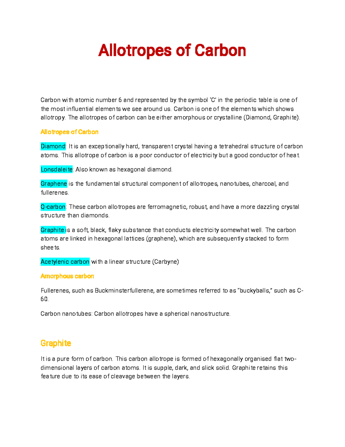 Allotropes Of C Wps Office Allotropes Of Carbon Carbon With Atomic