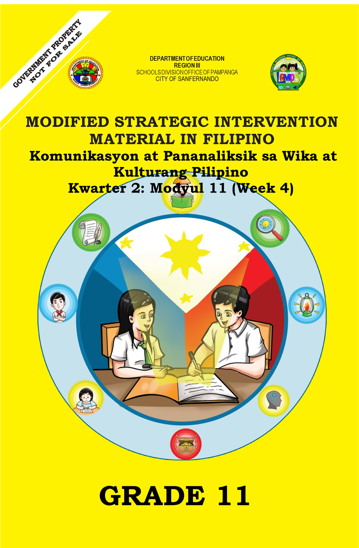 Fil11 Q2 Komunikasyon Module 11 Week 4 16 Pages Department Of