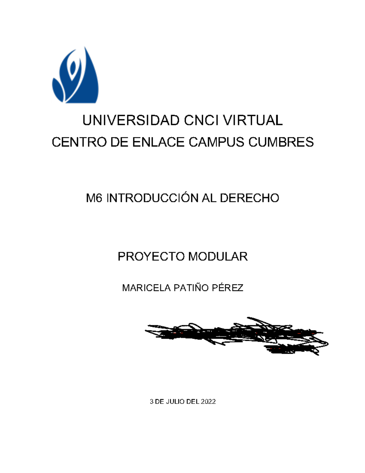 Proyecto Modular Derecho Universidad Cnci Virtual Centro De Enlace