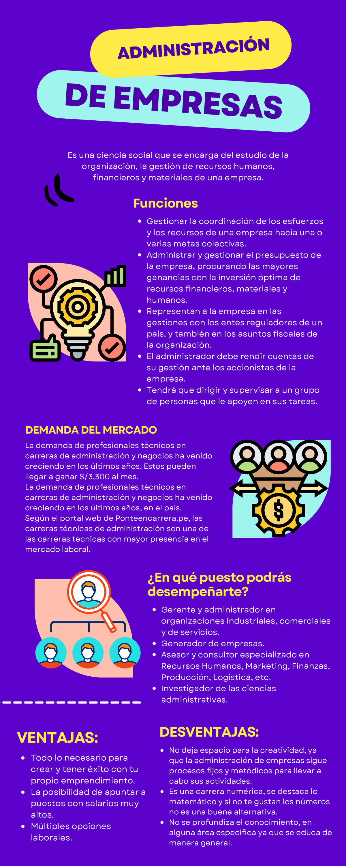 Administración De Empresas Infografía AdministraciÓn De Empresas Es