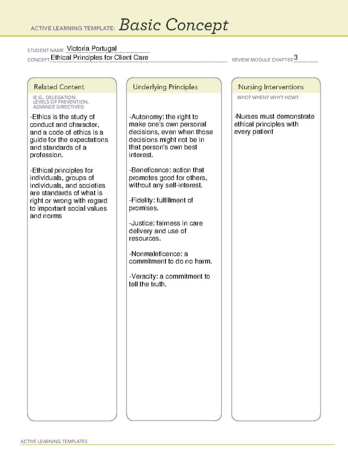 Basic Concept Active Learning Template