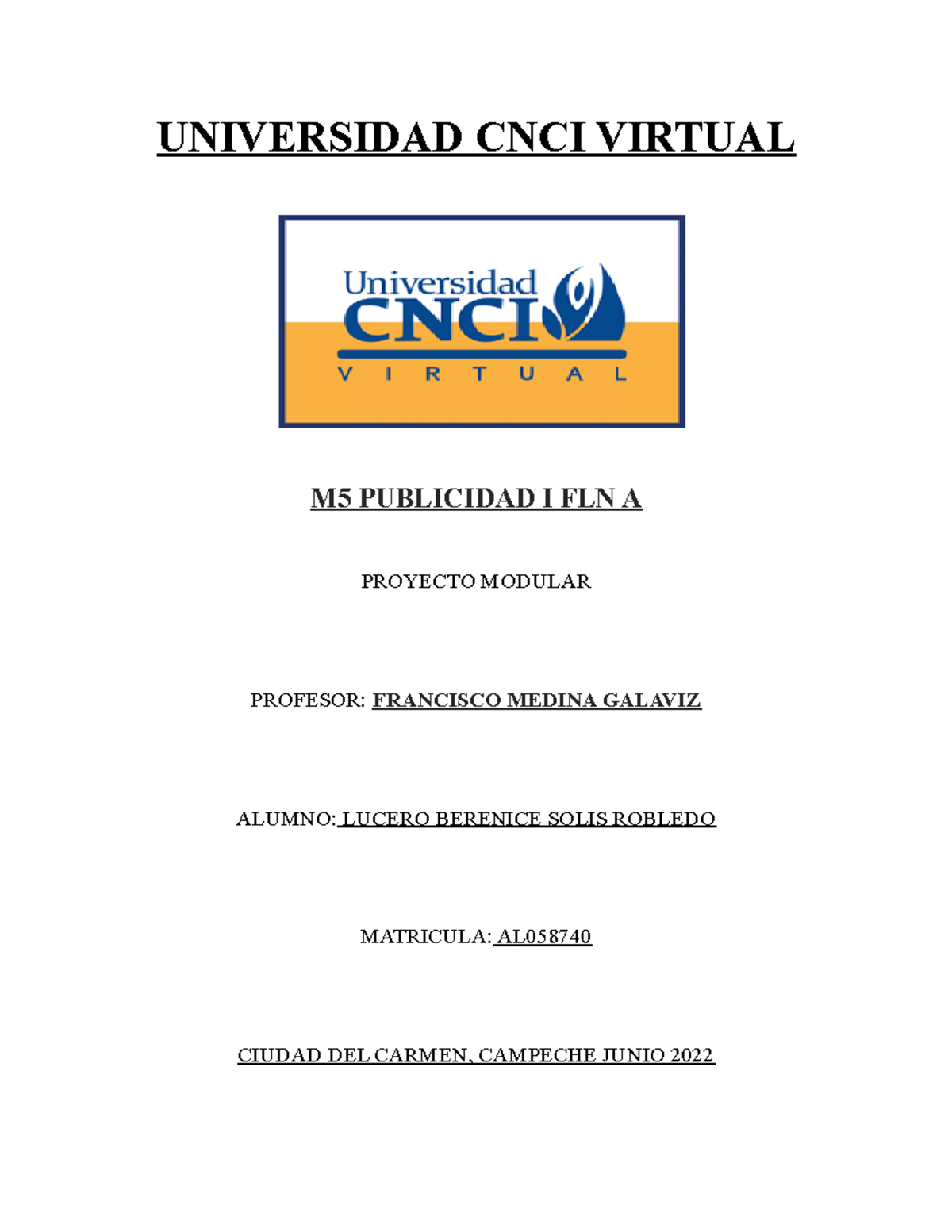 Proyecto Modular Universidad Cnci Virtual M5 Publicidad I Fln A