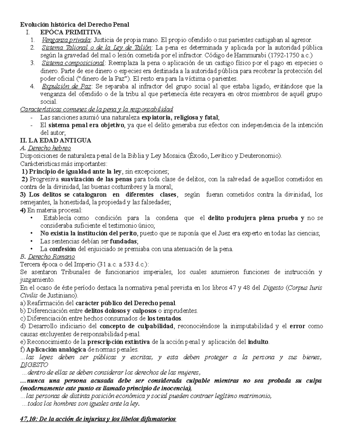 Evolución Histórica Del Derecho Penal EpÓca Primitiva 1 Venganza