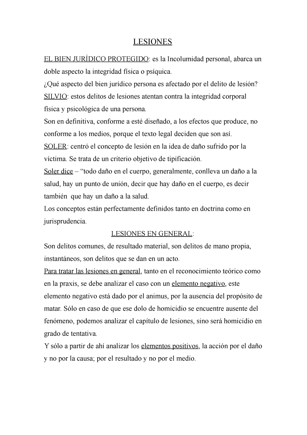 Lesiones Se Trata De Unos Buenos Apuntes Sobre Derecho Penal