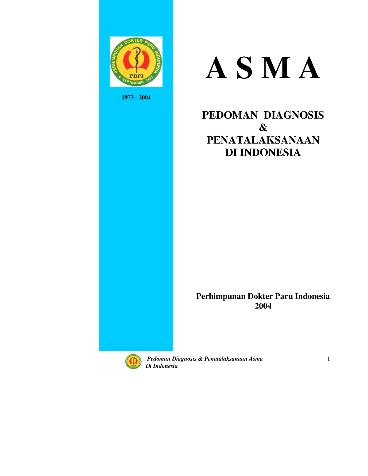 Buku Asma Pdpi Asthma Pedoman Diagnosis And Penatalaksanaan Asma 1