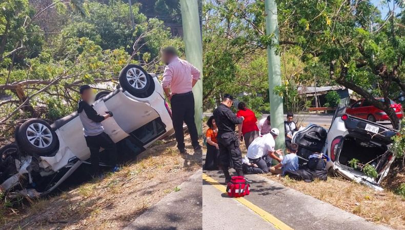 Varios Lesionados Tras Accidente En La Autopista A Comalapa