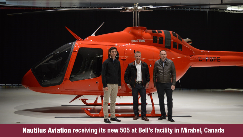 Textron Inc Bell Delivers First 505 Jet Ranger X Helicopters Into