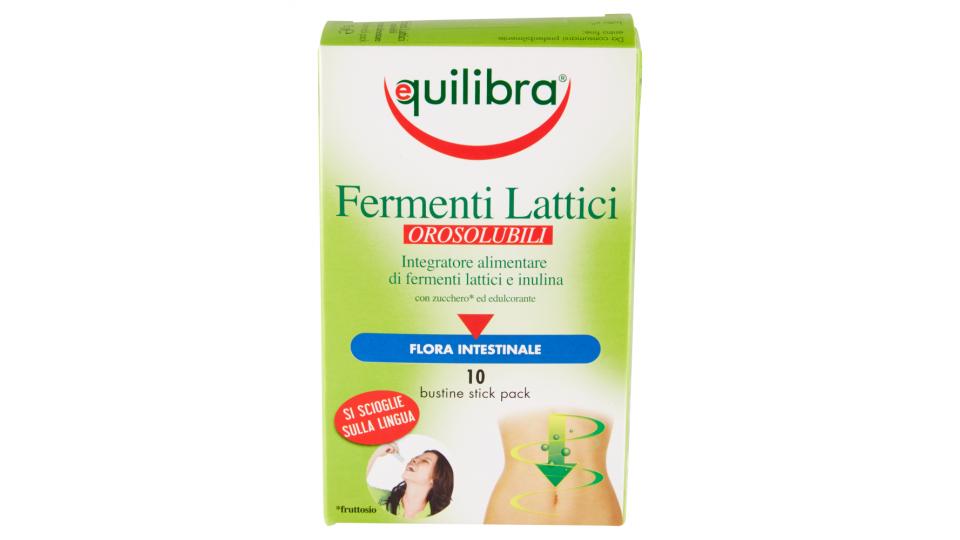 Equilibra Fermenti Lattici Orosolubili 10 Bustine Stick Pack Bellezza